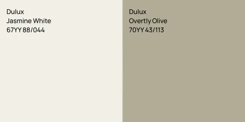 Dulux Jasmine White vs. Dulux Timeless comparison