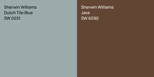 Compare Sherwin Williams Dutch Tile Blue with other colors
