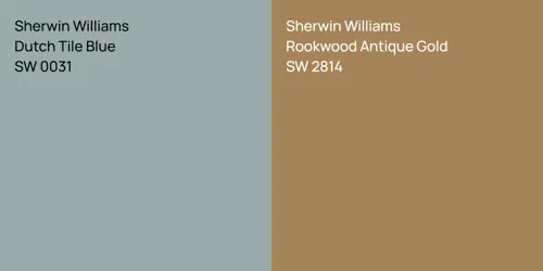 Compare Sherwin Williams Dutch Tile Blue with other colors