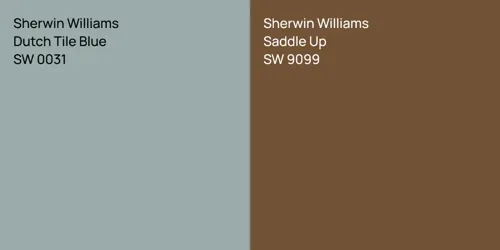 Compare Sherwin Williams Dutch Tile Blue with other colors