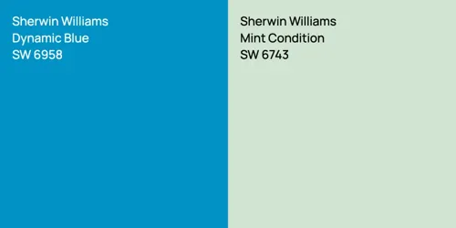 Sherwin Williams Dynamic Blue vs. Sherwin Williams Dynamic Blue comparison
