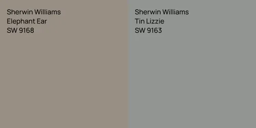 Compare Sherwin Williams Elephant Ear with other colors