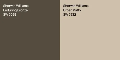 Sherwin Williams Enduring Bronze vs. Sherwin Williams Urbane Bronze ...