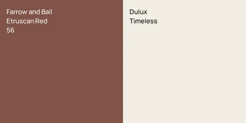 Farrow and Ball Etruscan Red vs. RAL Classic Wine red comparison