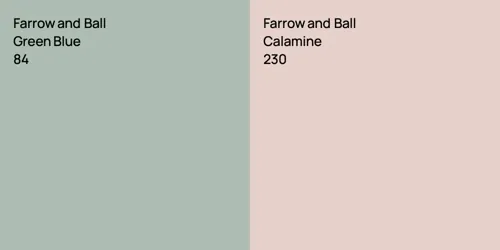 Farrow and Ball Green Blue vs. Farrow and Ball Ball Green comparison