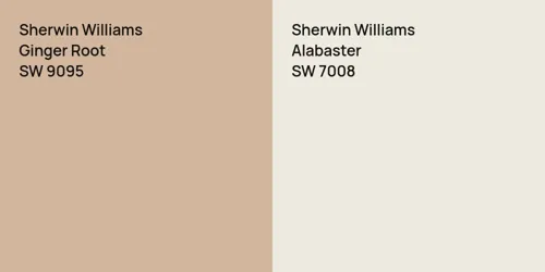 Compare Sherwin Williams Ginger Root with other colors
