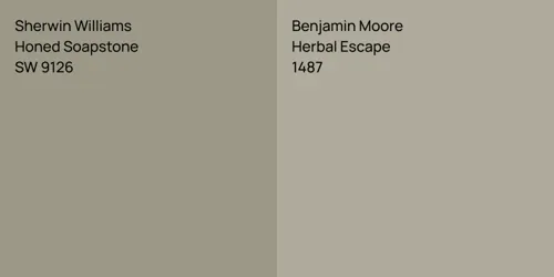 Compare Sherwin Williams Honed Soapstone with other colors