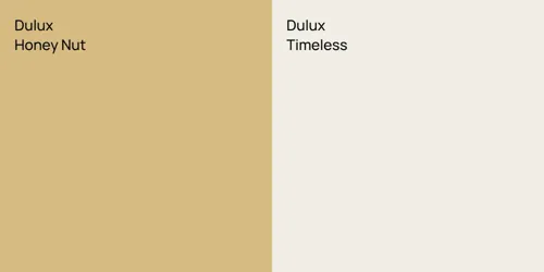 Dulux Honey Nut vs. Jotun Timeless comparison