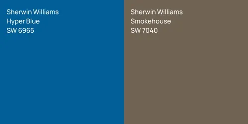 Sherwin Williams Hyper Blue vs. Sherwin Williams Blue Chip comparison