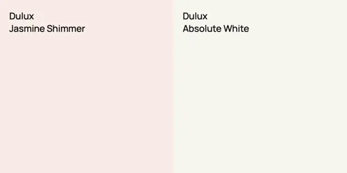 Dulux Jasmine Shimmer vs. Jotun Timeless comparison