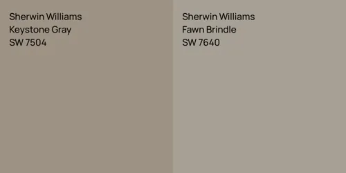 Compare Sherwin Williams Keystone Gray with other colors