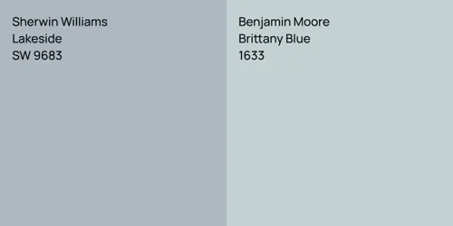 Compare Sherwin Williams Lakeside with other colors