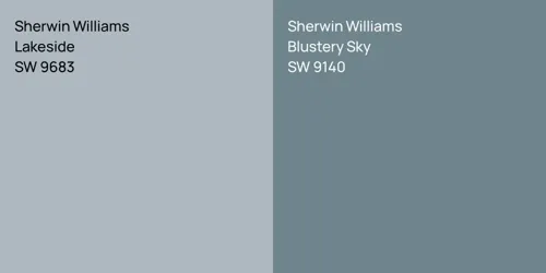 Compare Sherwin Williams Lakeside with other colors