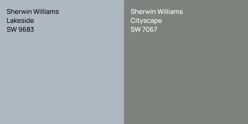 Compare Sherwin Williams Lakeside with other colors