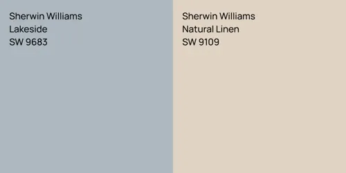 Compare Sherwin Williams Lakeside with other colors
