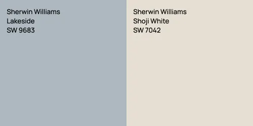 Compare Sherwin Williams Lakeside with other colors
