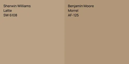 Sherwin Williams Latte vs. Sherwin Williams Latte comparison