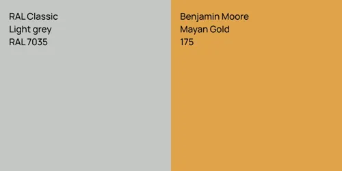 RAL Classic Light grey vs. RAL Classic Pebble grey comparison