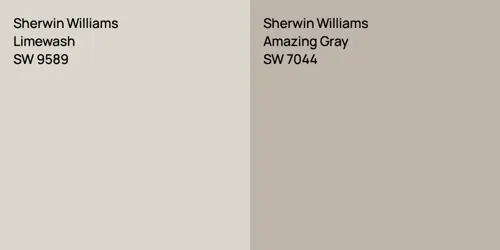 Compare Sherwin Williams Limewash with other colors