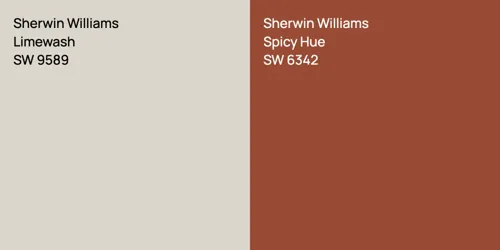 Compare Sherwin Williams Limewash with other colors