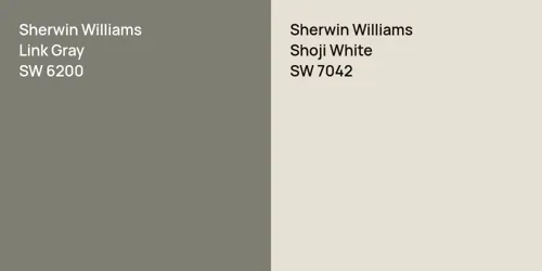 Sherwin Williams Link Gray vs. Sherwin Williams Extra White comparison