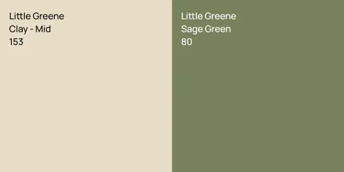 Little Greene Clay - Mid vs. Little Greene Arras comparison