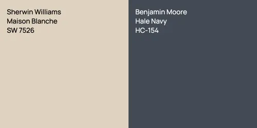 Compare Sherwin Williams Maison Blanche with other colors