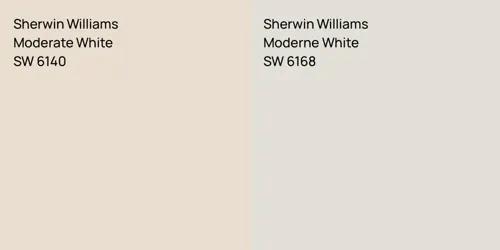 Sherwin Williams Moderate White vs. Sherwin Williams Divine White ...