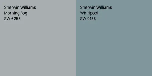Sherwin Williams Morning Fog vs. Sherwin Williams Intellectual Gray ...