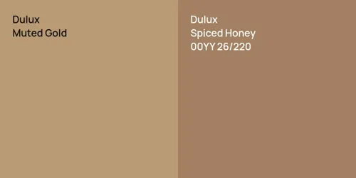 Compare Dulux Muted Gold with other colors