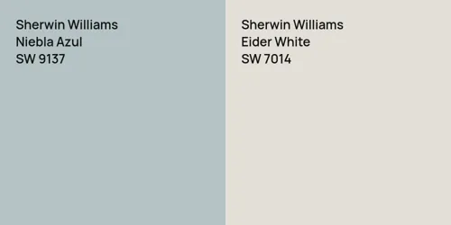 Compare Sherwin Williams Niebla Azul with other colors