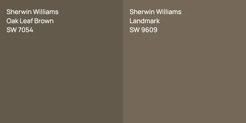Sherwin Williams Oak Leaf Brown vs. Sherwin Williams Cobble Brown ...