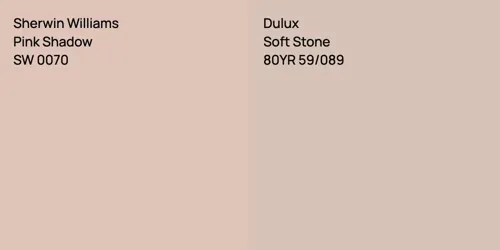 Sherwin Williams Pink Shadow vs. Sherwin Williams Priscilla comparison