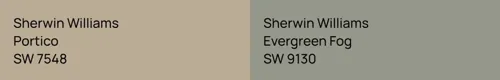 Compare Sherwin Williams Portico with other colors