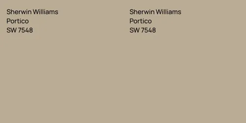 Compare Sherwin Williams Portico with other colors