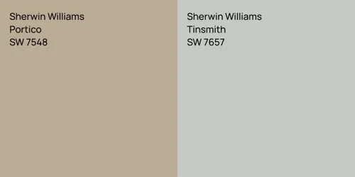 Compare Sherwin Williams Portico with other colors