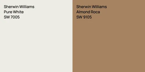 Sherwin Williams Pure White vs. Sherwin Williams Shell White comparison