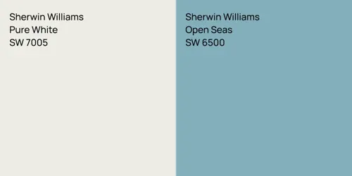 Sherwin Williams Pure White vs. Sherwin Williams Natural White comparison