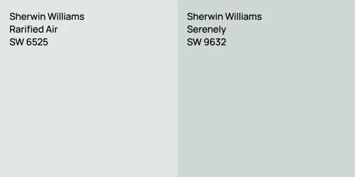 Sherwin Williams Rarified Air vs. Behr Hazy Skies comparison