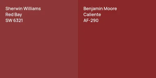 Sherwin Williams Red Bay vs. Sherwin Williams Red Barn comparison