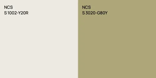 NCS S 1002-Y20R vs. Dulux Venetian Crystal 1 comparison