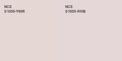 NCS S 1005-Y90R vs. NCS S 1505-Y90R comparison
