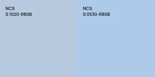NCS S 1020-R80B vs. NCS S 0515-R80B comparison
