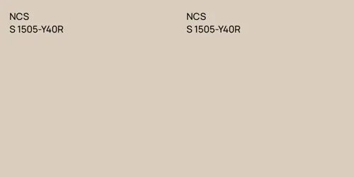 NCS S 1505-Y40R vs. NCS S 2020-R50B comparison