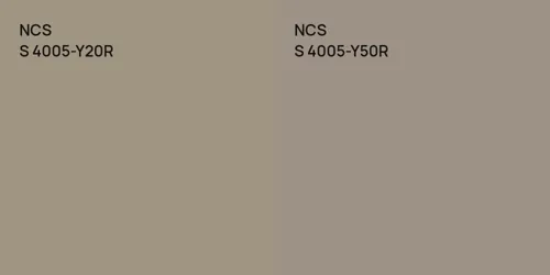 NCS S 4005-Y20R vs. NCS S 4010-Y30R comparison