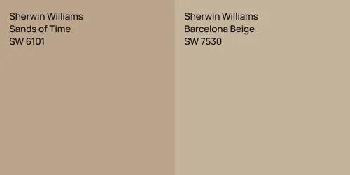 Compare Sherwin Williams Sands of Time with other colors