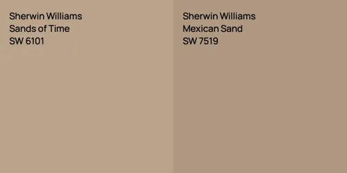 Compare Sherwin Williams Sands of Time with other colors