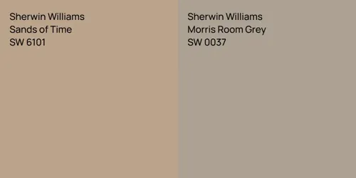 Compare Sherwin Williams Sands of Time with other colors