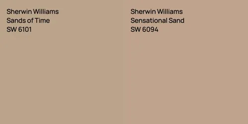 Compare Sherwin Williams Sands of Time with other colors