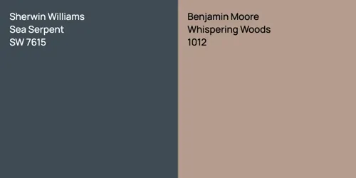 Sherwin Williams Sea Serpent vs. Sherwin Williams Naval comparison